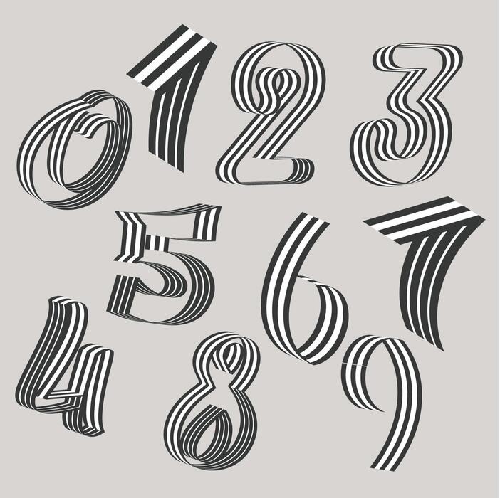 Black Numbers Vector Art, Icons, and Graphics for Free Download