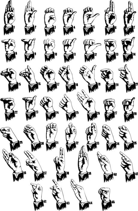 American Sign Language Vector Art, Icons, and Graphics for Free Download