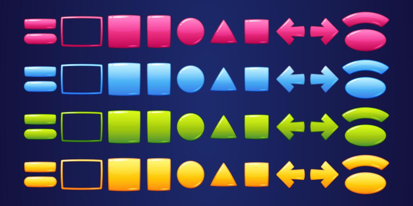 Game Button Vector Art, Icons, and Graphics for Free Download