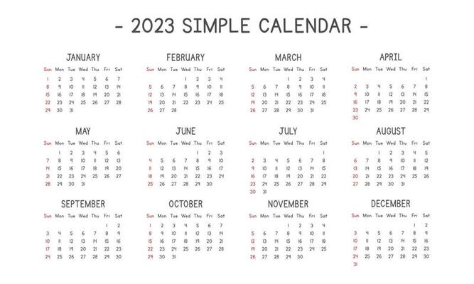 Year Planner 2023 Vector Art, Icons, and Graphics for Free Download Year Planner 2023 Vector Art, Icons, and Graphics for Free Download