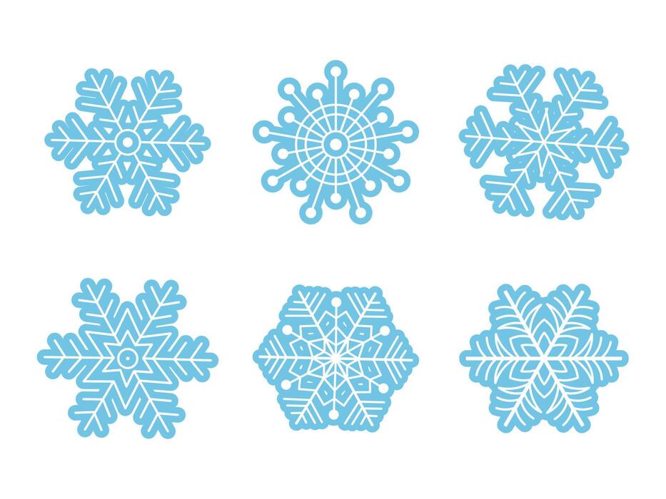 Snowflake Clipart Vector Art, Icons, and Graphics for Free Download