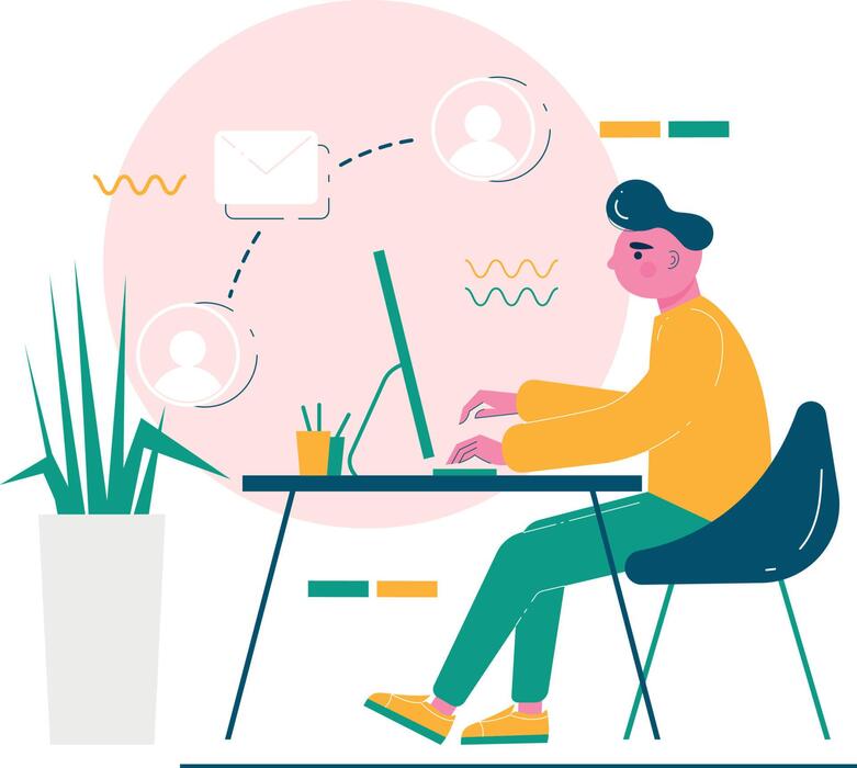 Computer Character Vector Art, Icons, and Graphics for Free Download