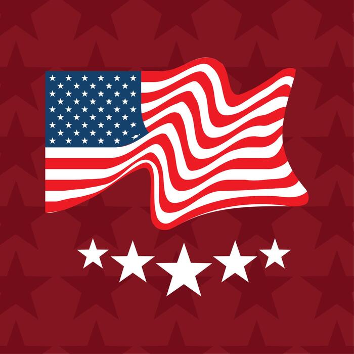 American Flag Waving Vector Art, Icons, and Graphics for Free Download