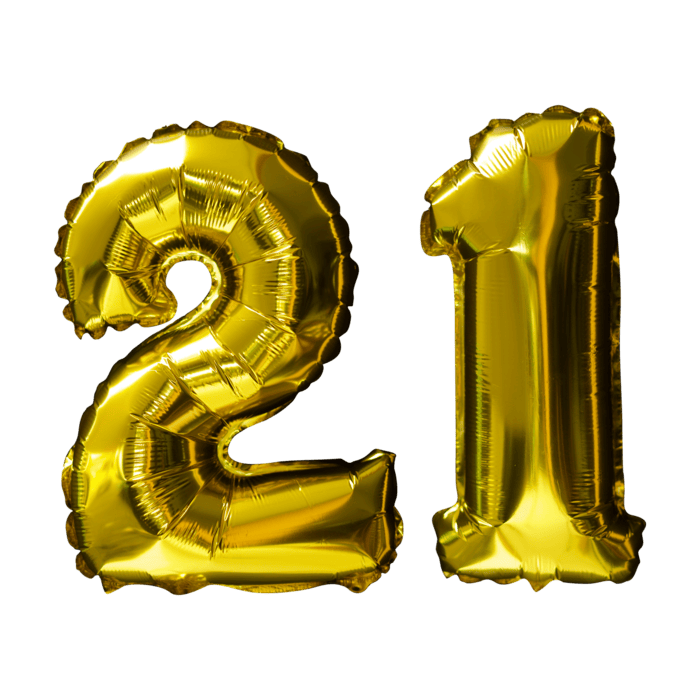 21 Birthday PNGs for Free Download