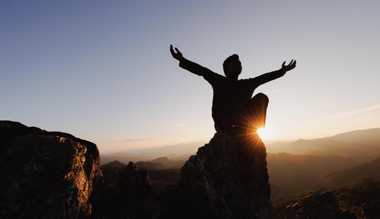 Worship On Top Of Mountain Stock Photos, Images and Backgrounds for Free Download