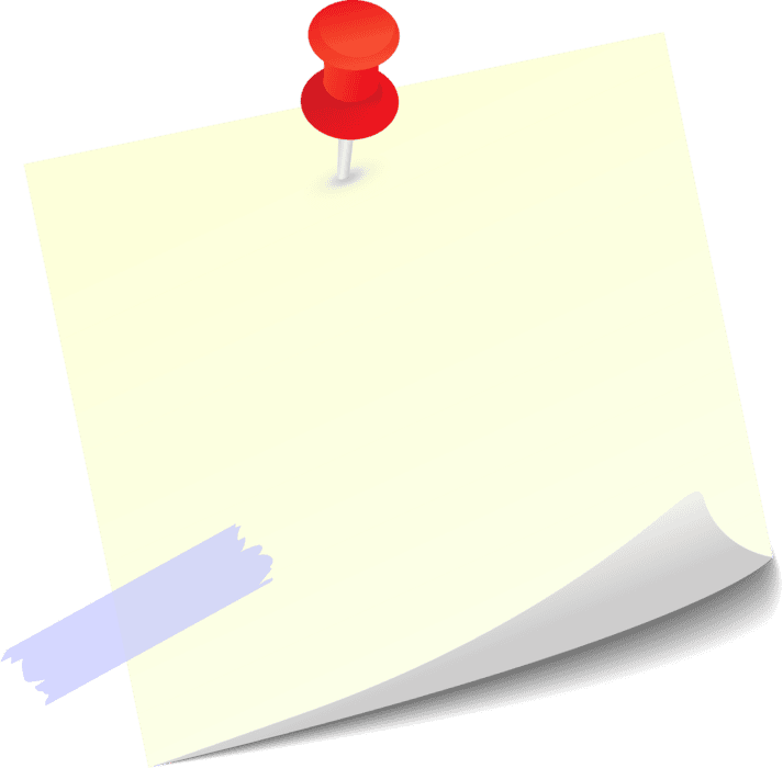 Note Pin PNGs for Free Download