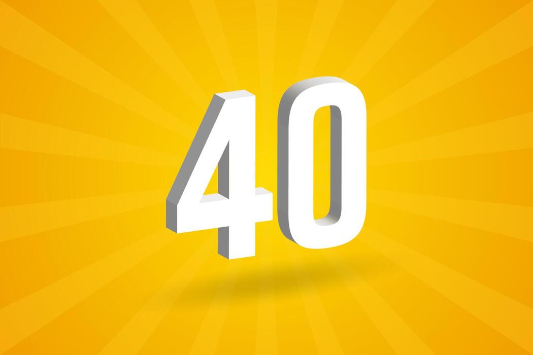 Number 40 Vector Art, Icons, and Graphics for Free Download