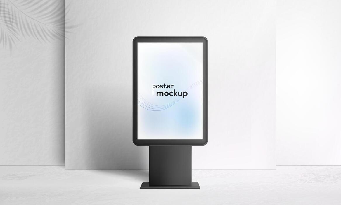 Totem Mockup Vector Art Icons And Graphics For Free Download