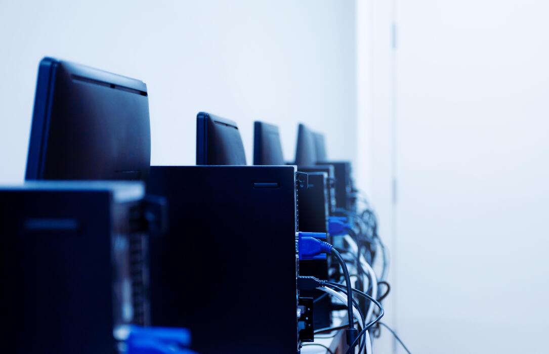 Row Of Computers Stock Photos, Images and Backgrounds for Free Download