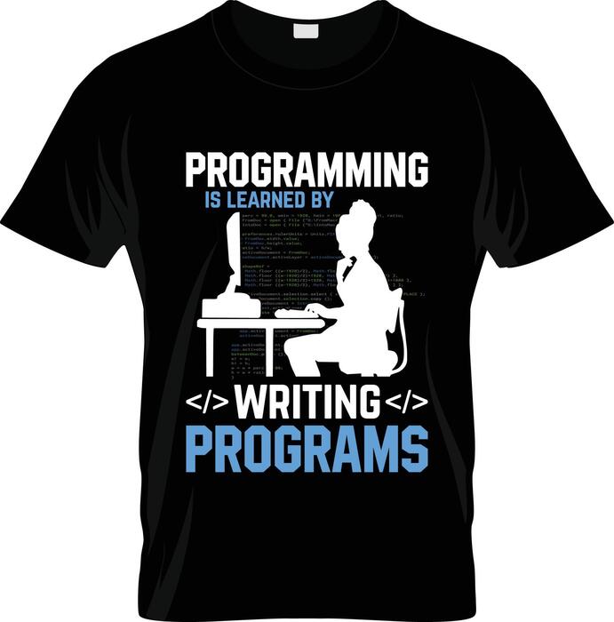 Programmer T Shirt Vector Art, Icons, and Graphics for Free Download