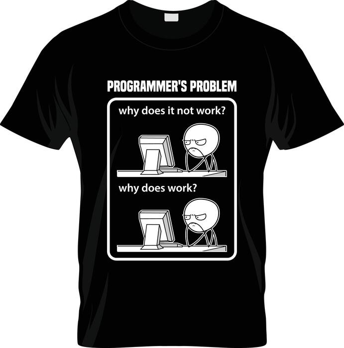 Programmer Shirt Vector Art, Icons, and Graphics for Free Download