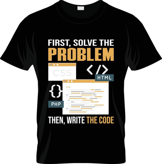 Programmer T Shirt Vector Art, Icons, and Graphics for Free Download