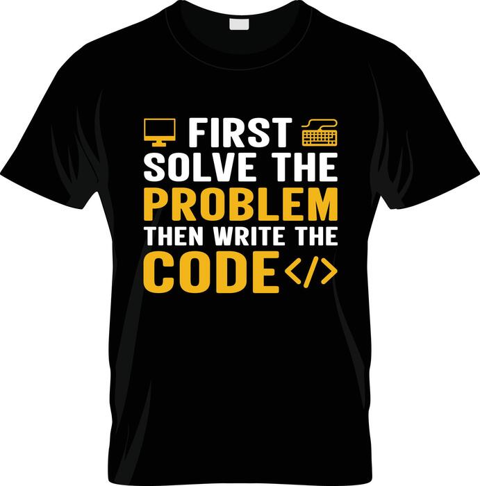 Programmer T Shirt Vector Art, Icons, and Graphics for Free Download