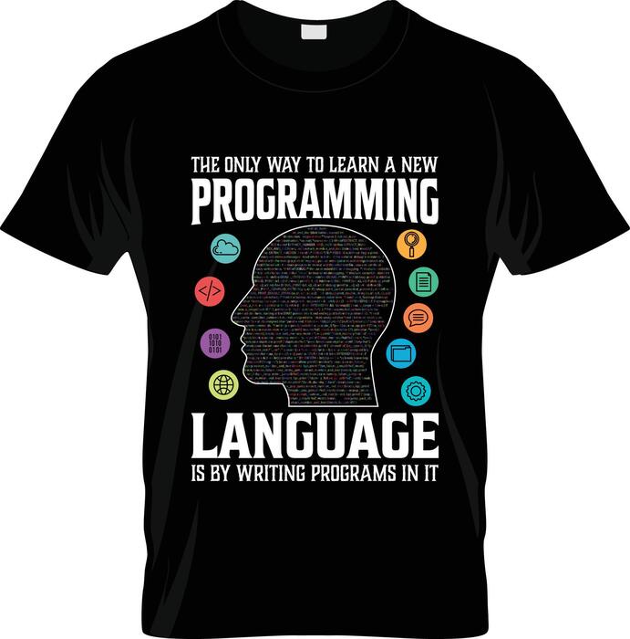 Programmer T Shirt Vector Art, Icons, and Graphics for Free Download
