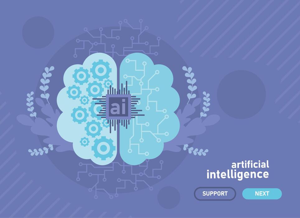 Artificial Intelligence Pattern Vector Art, Icons, and Graphics for ...