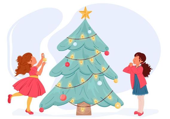 Christmas Children Vector Art, Icons, and Graphics for Free Download