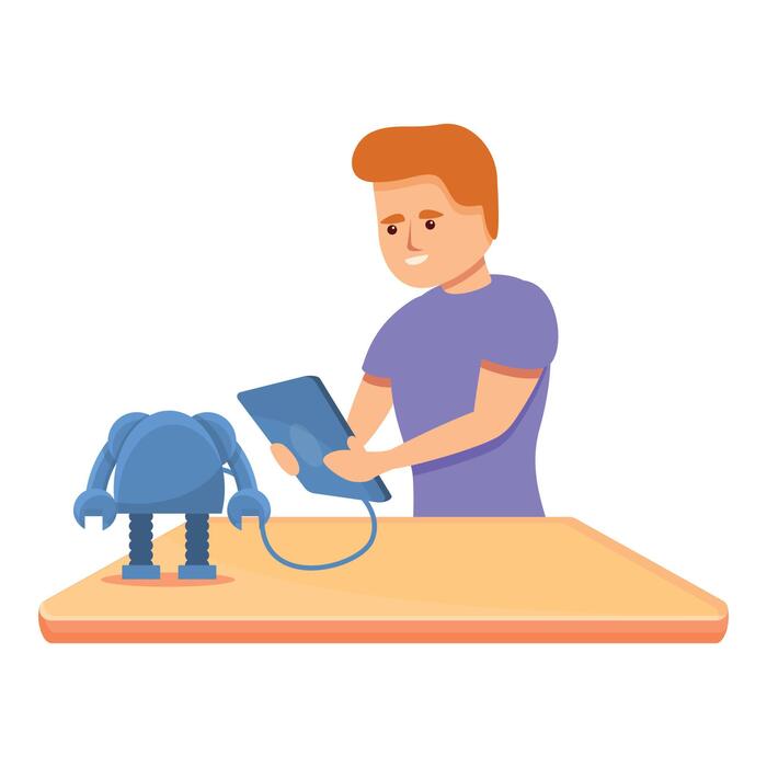 Robot Programming Vector Art, Icons, and Graphics for Free Download