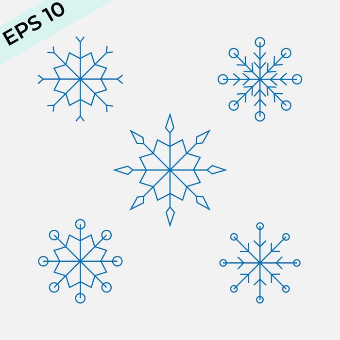 Simple Snowflake Vector Art, Icons, and Graphics for Free Download