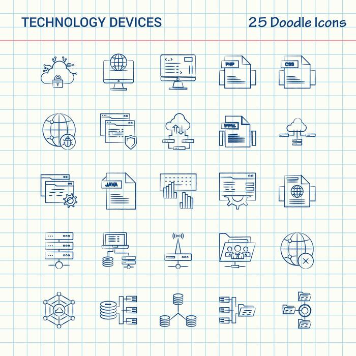 Programming Doodle Vector Art, Icons, and Graphics for Free Download