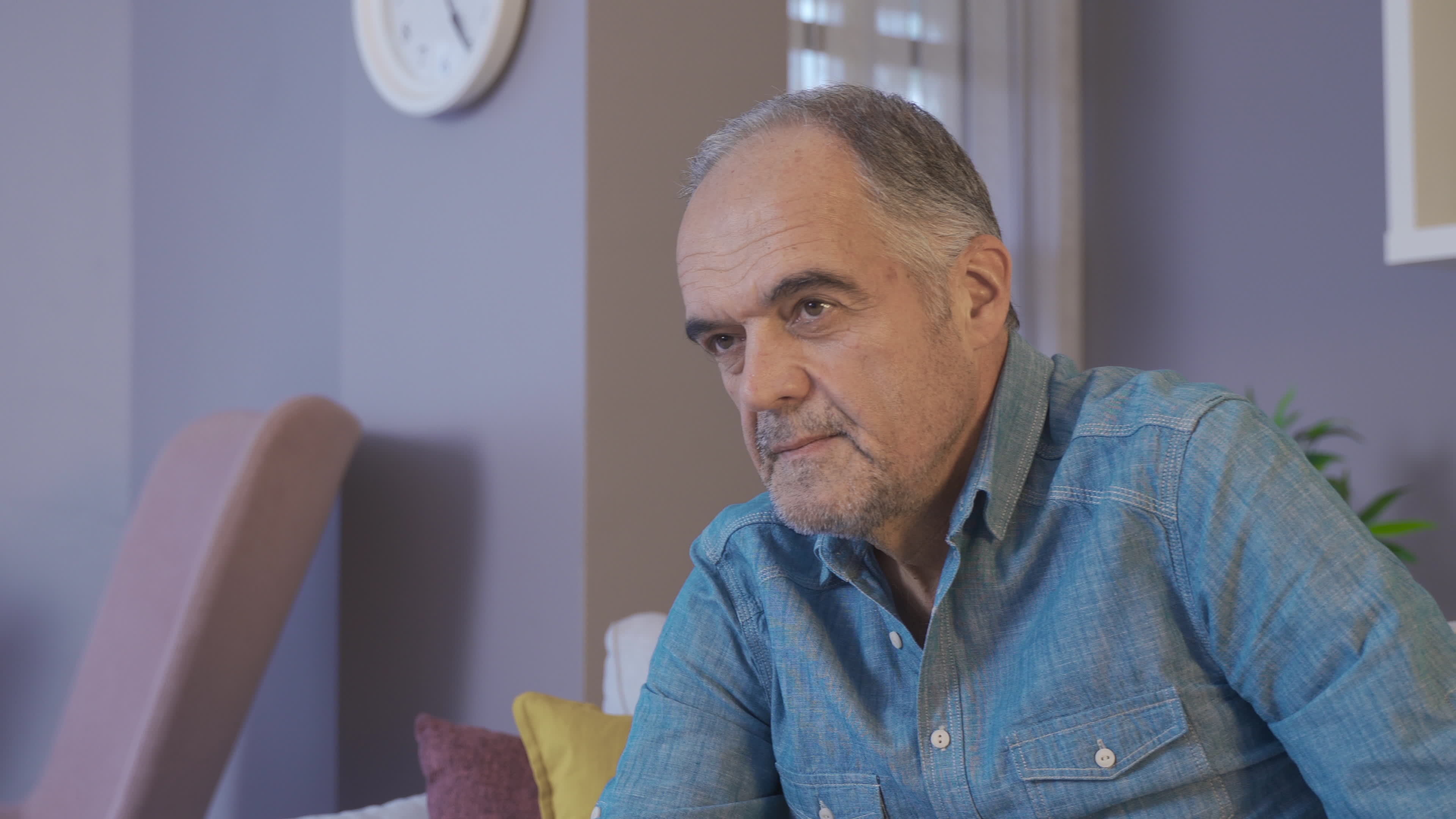 Depressed Old Man The Old Man Is Sad And Lonely 14291937 Stock Video