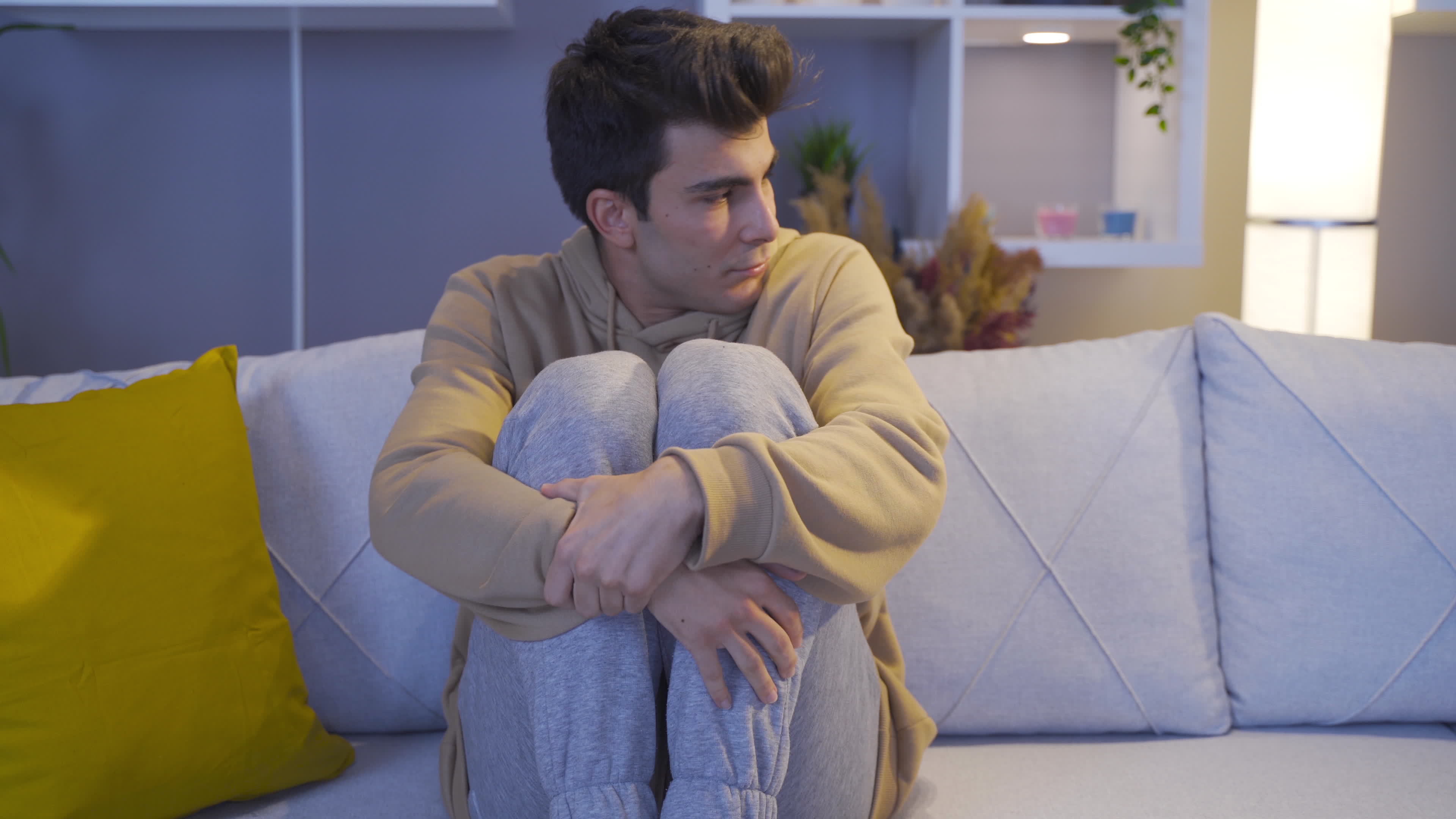 Fear Young Man Alone At Home Trembling The Young Man Who Is At Home fear-young-man-alone-at-home-trembling-the-young-man-who-is-at-home