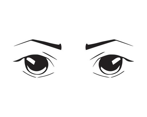 Male Anime Eyes Vector Art Icons And Graphics For Free Download