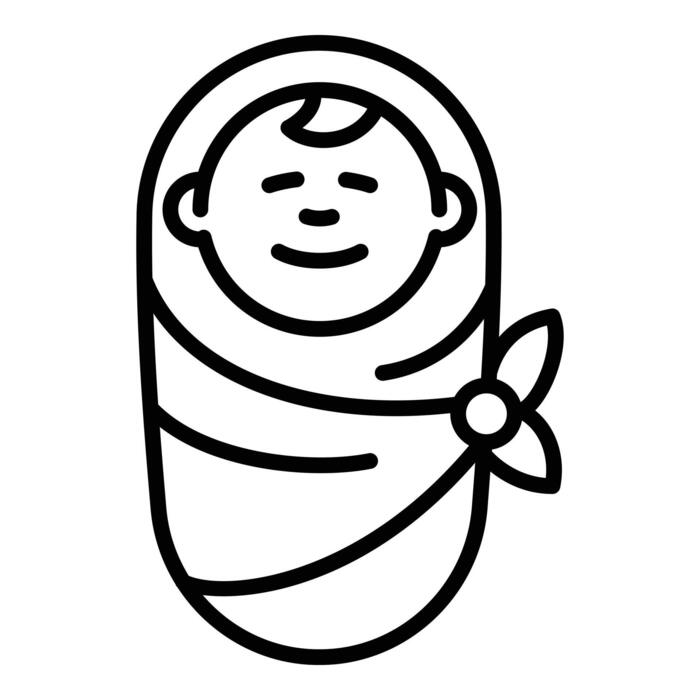 Baby Outline Vector Art, Icons, and Graphics for Free Download