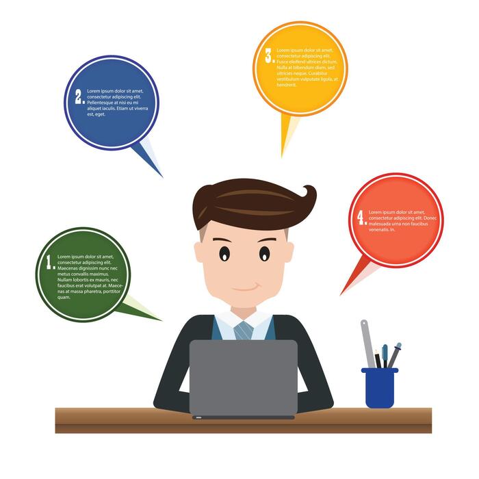 Man Computer Vector Art, Icons, and Graphics for Free Download