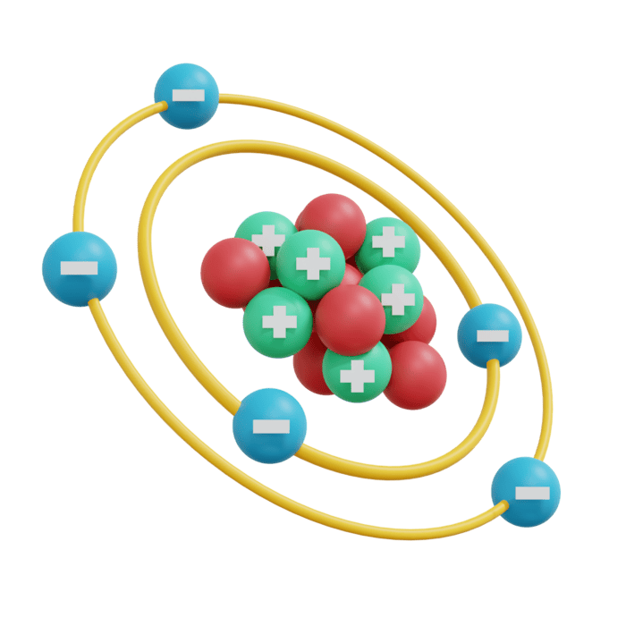 Carbon Atom Structure 3d