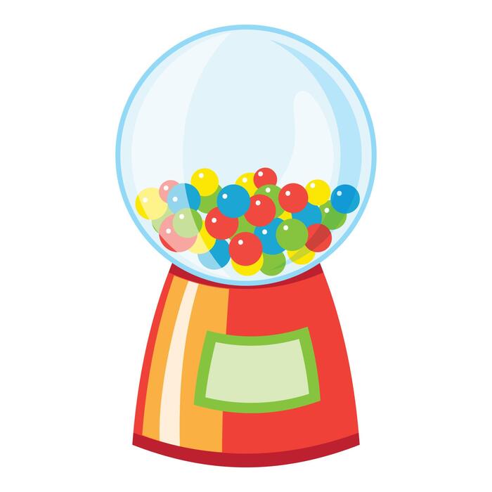Bubble Gum Machine Vector Art, Icons, and Graphics for Free Download