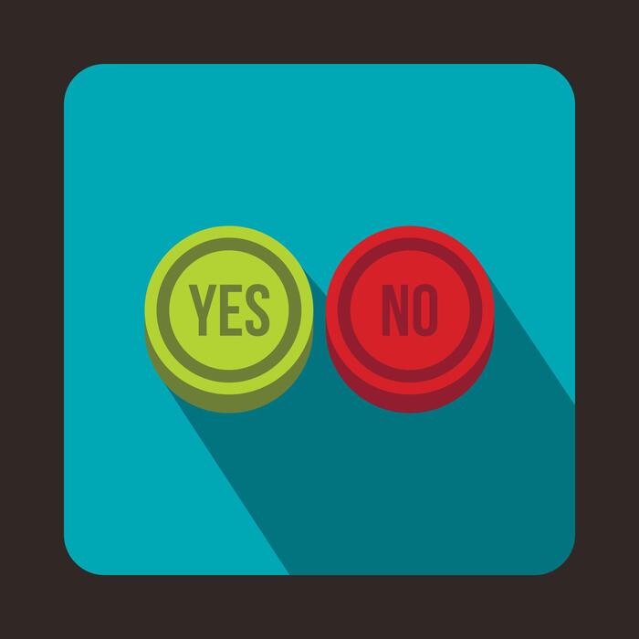 Yes No Button Vector Art, Icons, and Graphics for Free Download