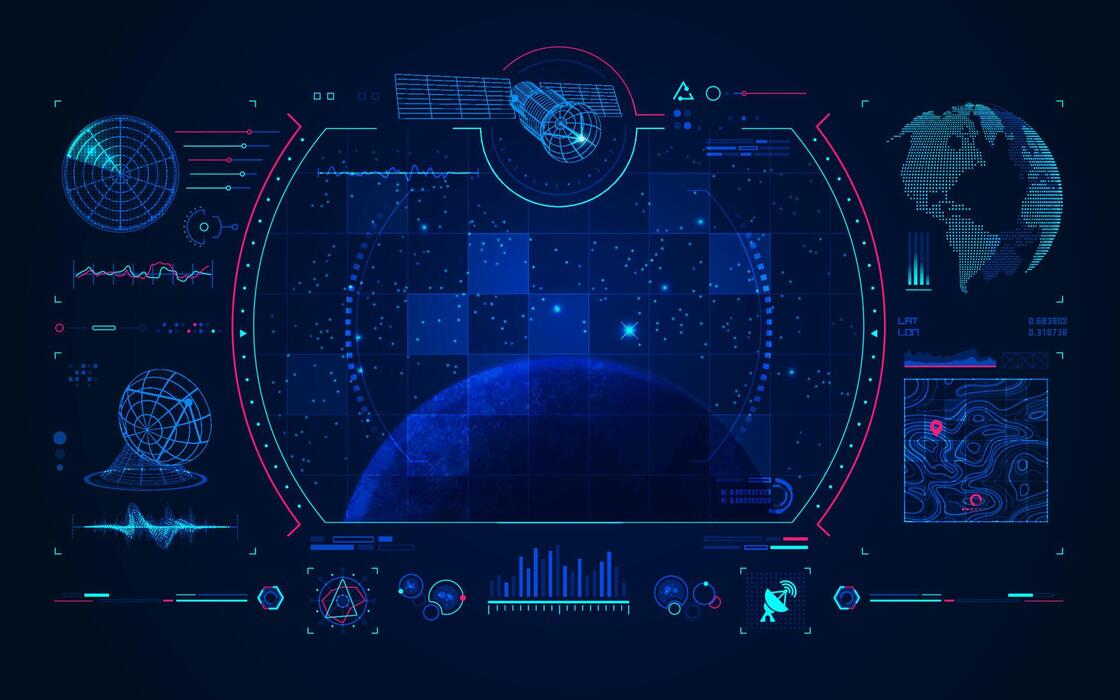 Space Satellite Hud Vector Art, Icons, and Graphics for Free Download