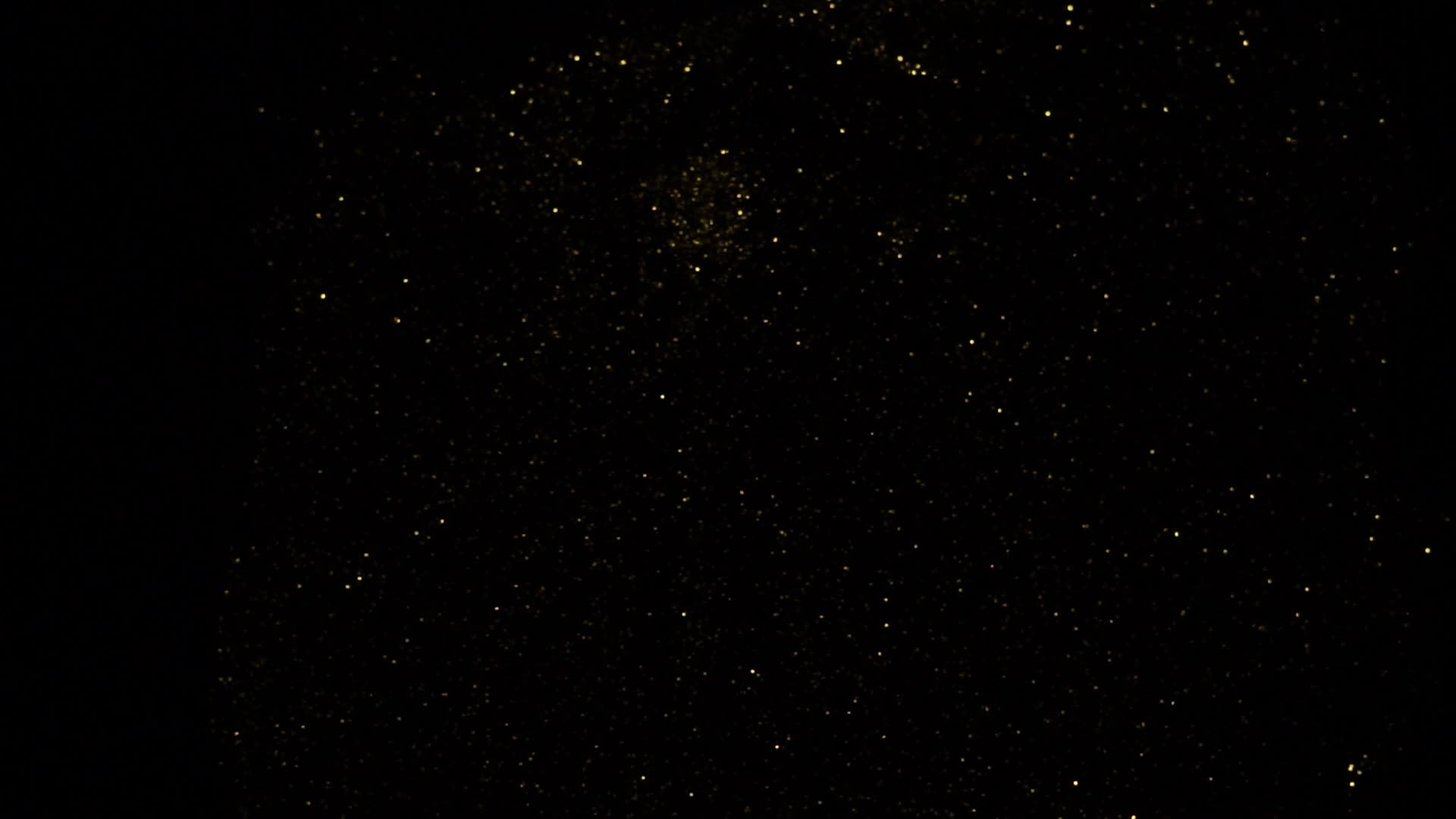 Sparkling star in dark space for video overlay effect. Abstract glitter texture animation for ...