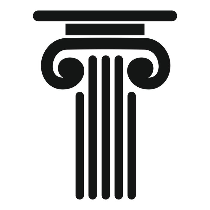 Greek Column Logo Vector Art, Icons, and Graphics for Free Download