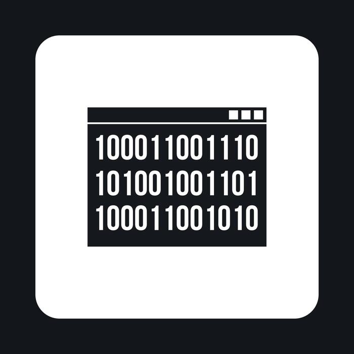 Binary Code Icon Vector Art, Icons, and Graphics for Free Download