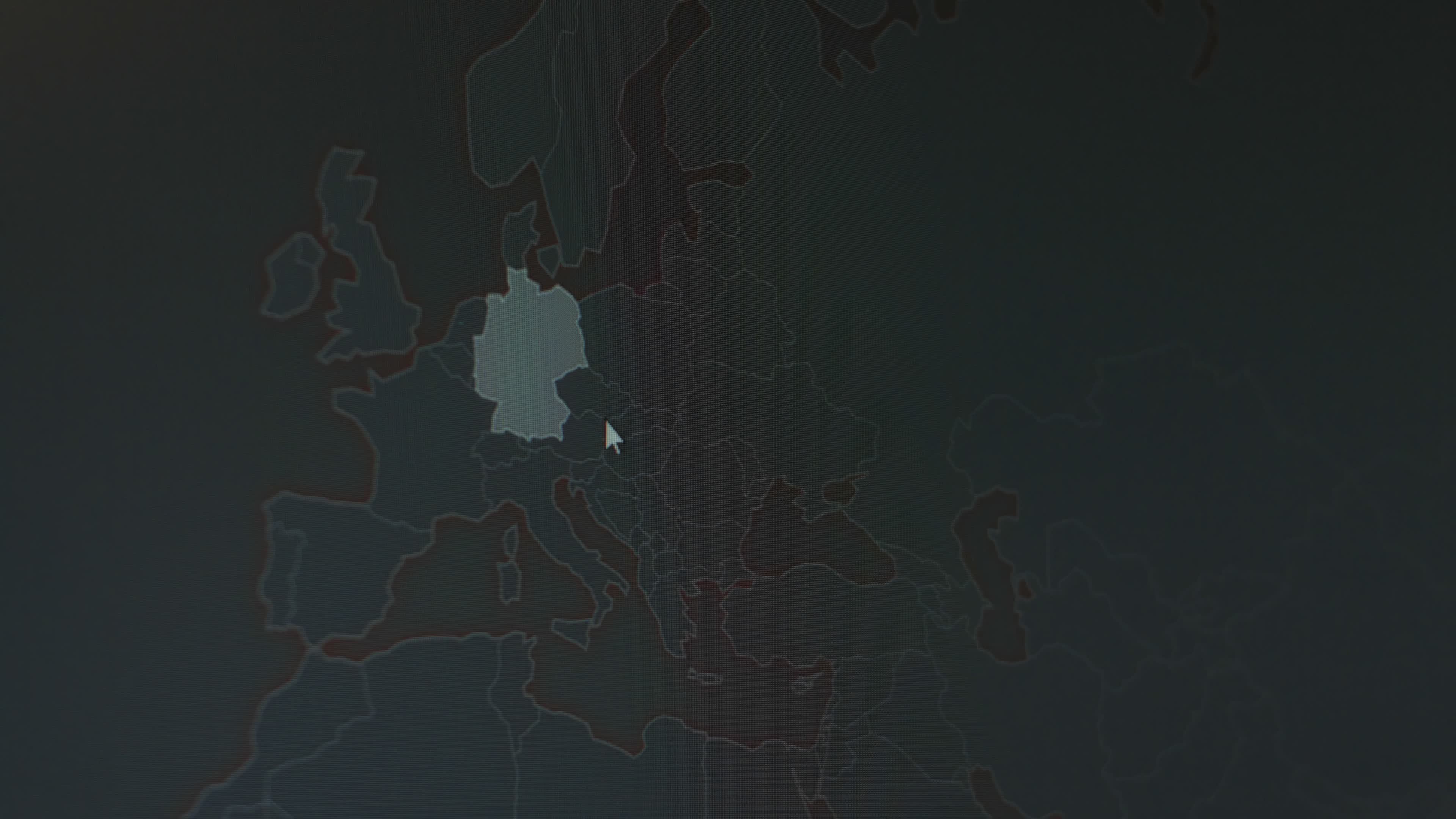 World Map With Different Targets For Cyber Attack Hacking And Technology Concept Macro