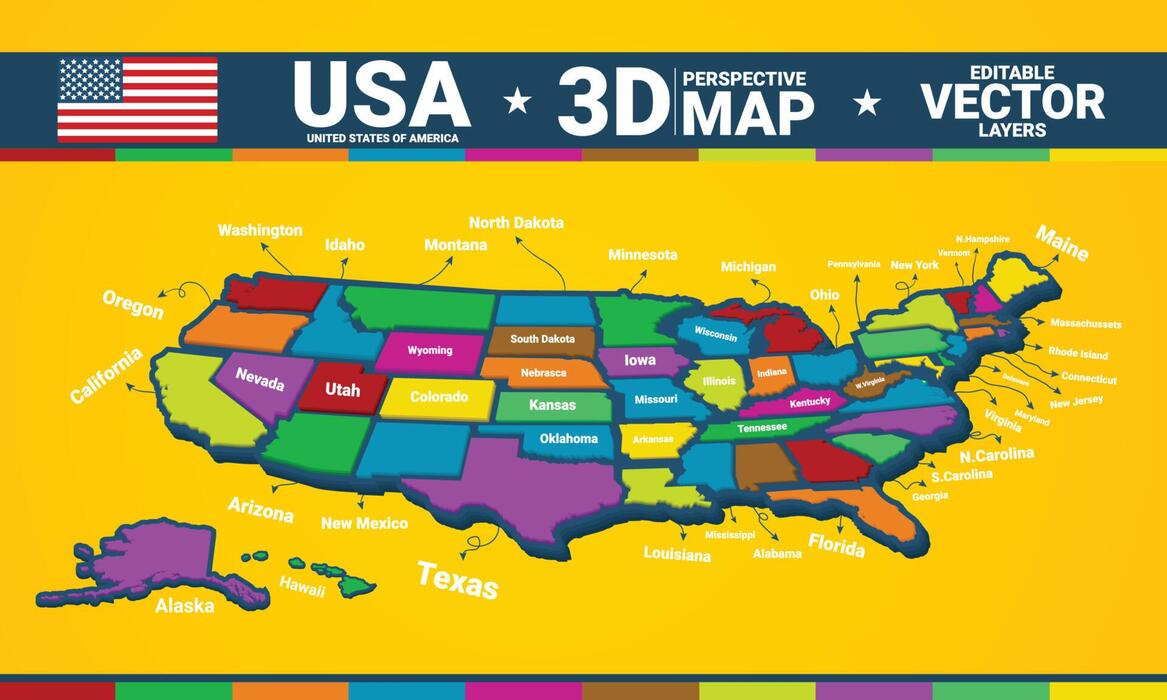 America Map Vector Art, Icons, and Graphics for Free Download