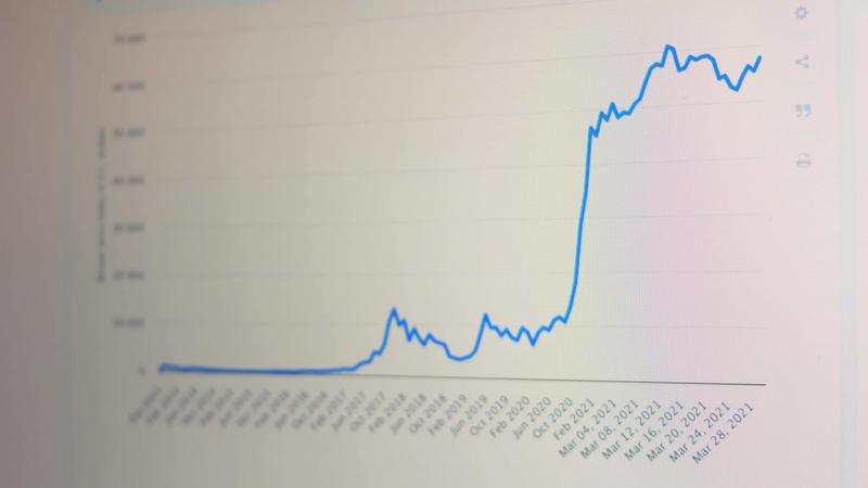 Financial template with generic data and charts. Animation showing pie ...