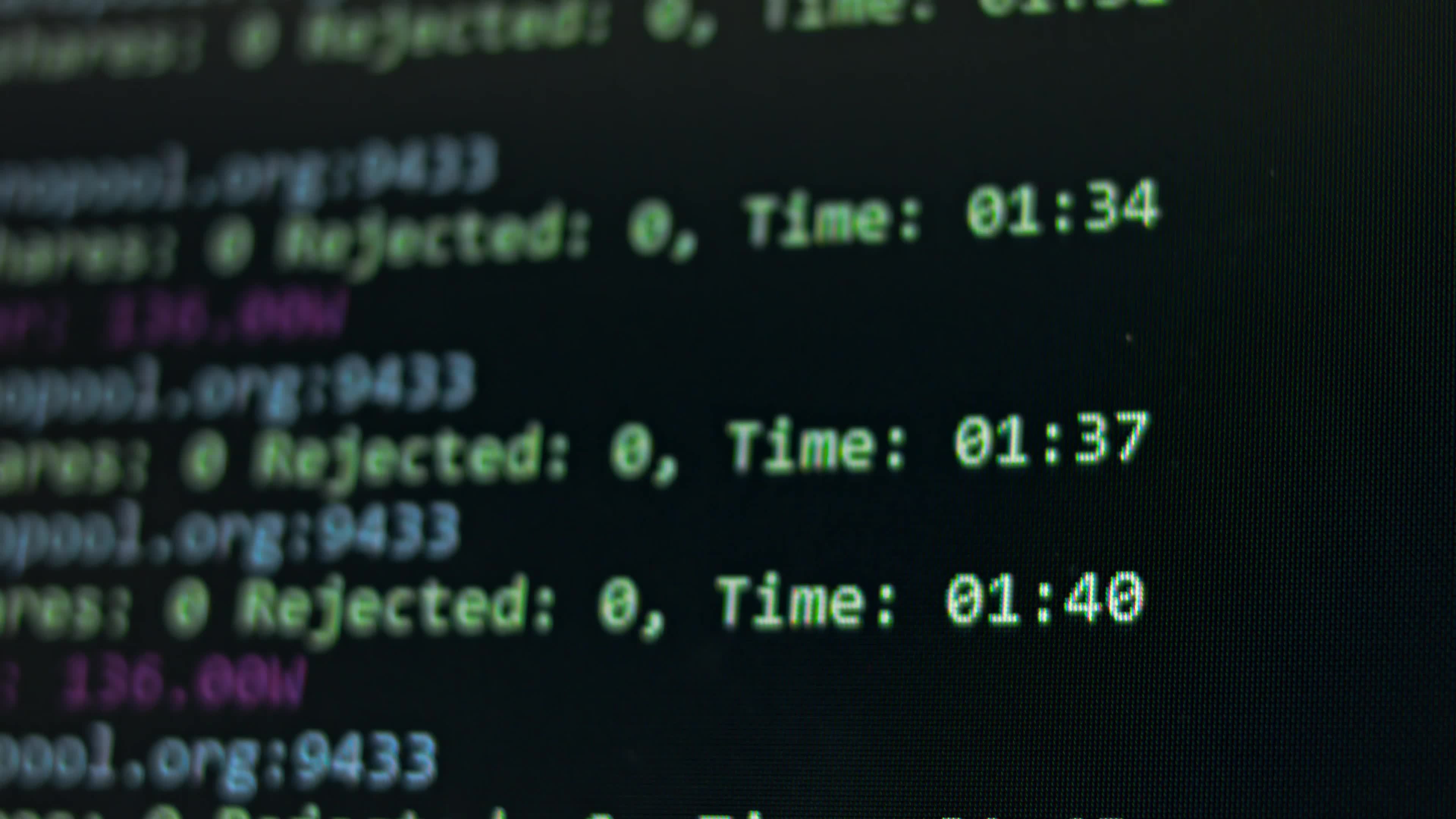 Cryptocurrency Mining On A Computer Screen The Algorithm Of The 4161
