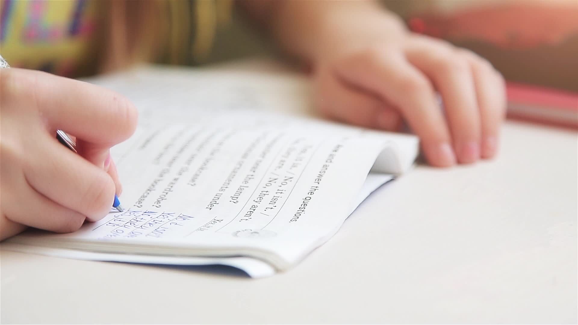 English Book Stock Video Footage for Free Download