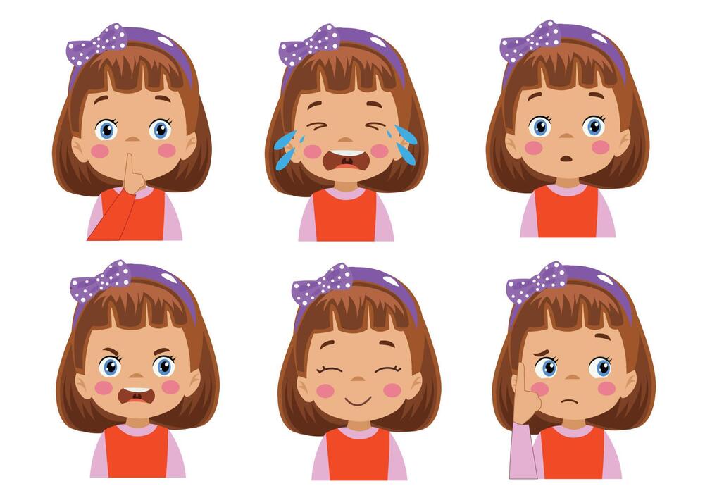 Kids Emotions Vector Art, Icons, and Graphics for Free Download