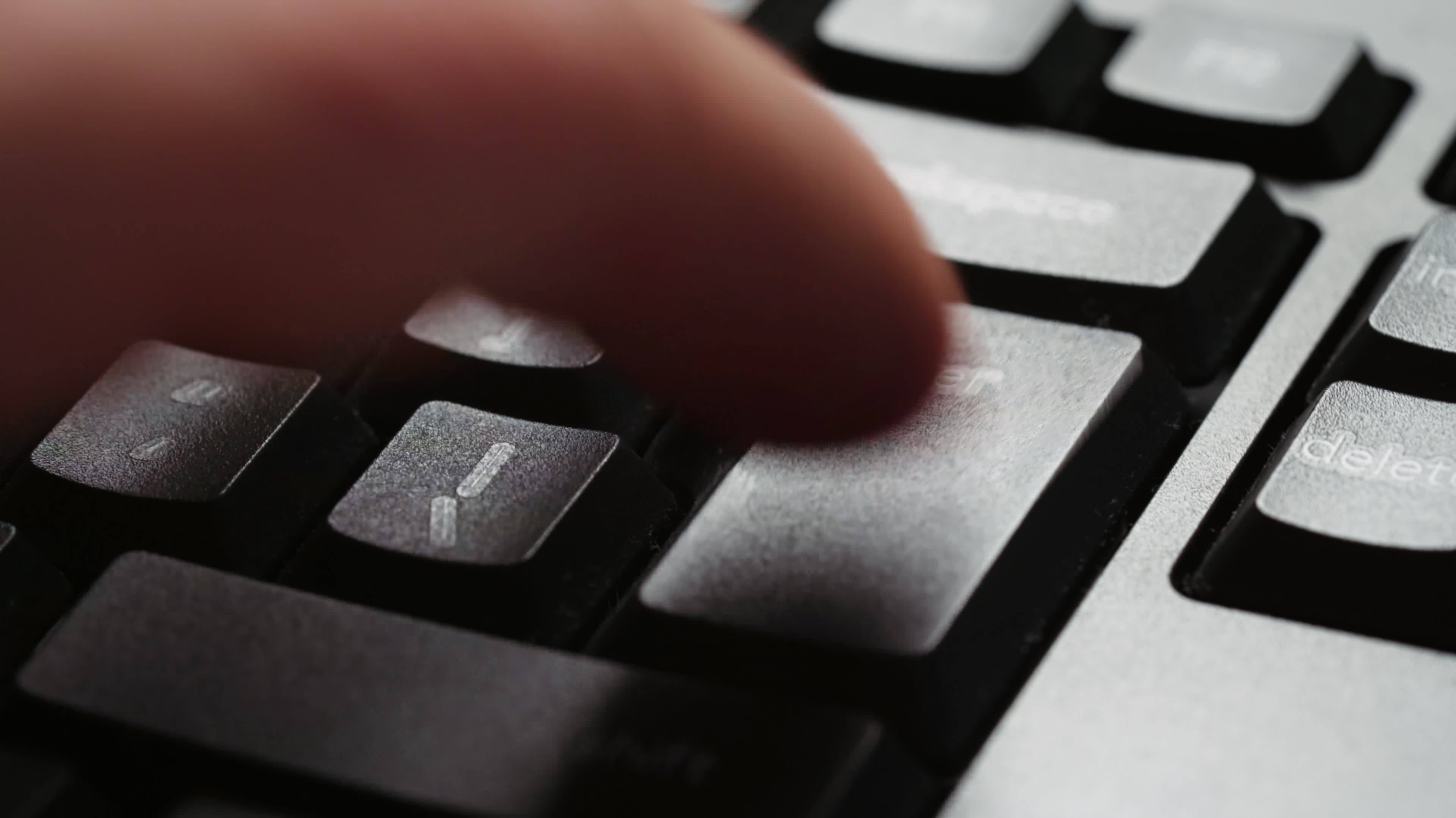 Using Enter Key On Keyboard Hitting Over And Over Again Repeatedly Many Times The Enter Key
