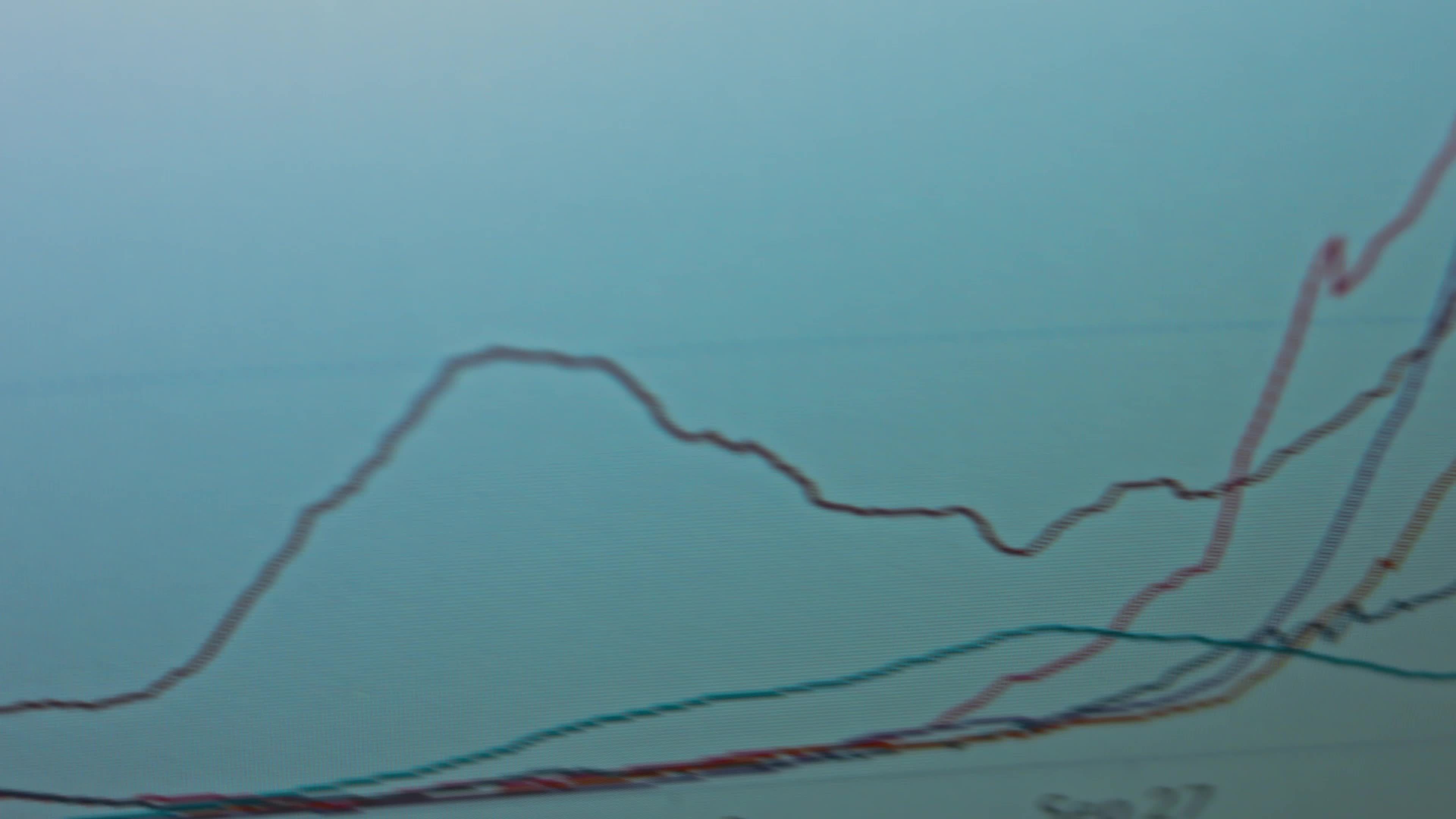 Cryptocurrency Mining On A Computer Screen The Algorithm Of The Computer Program On The Monitor