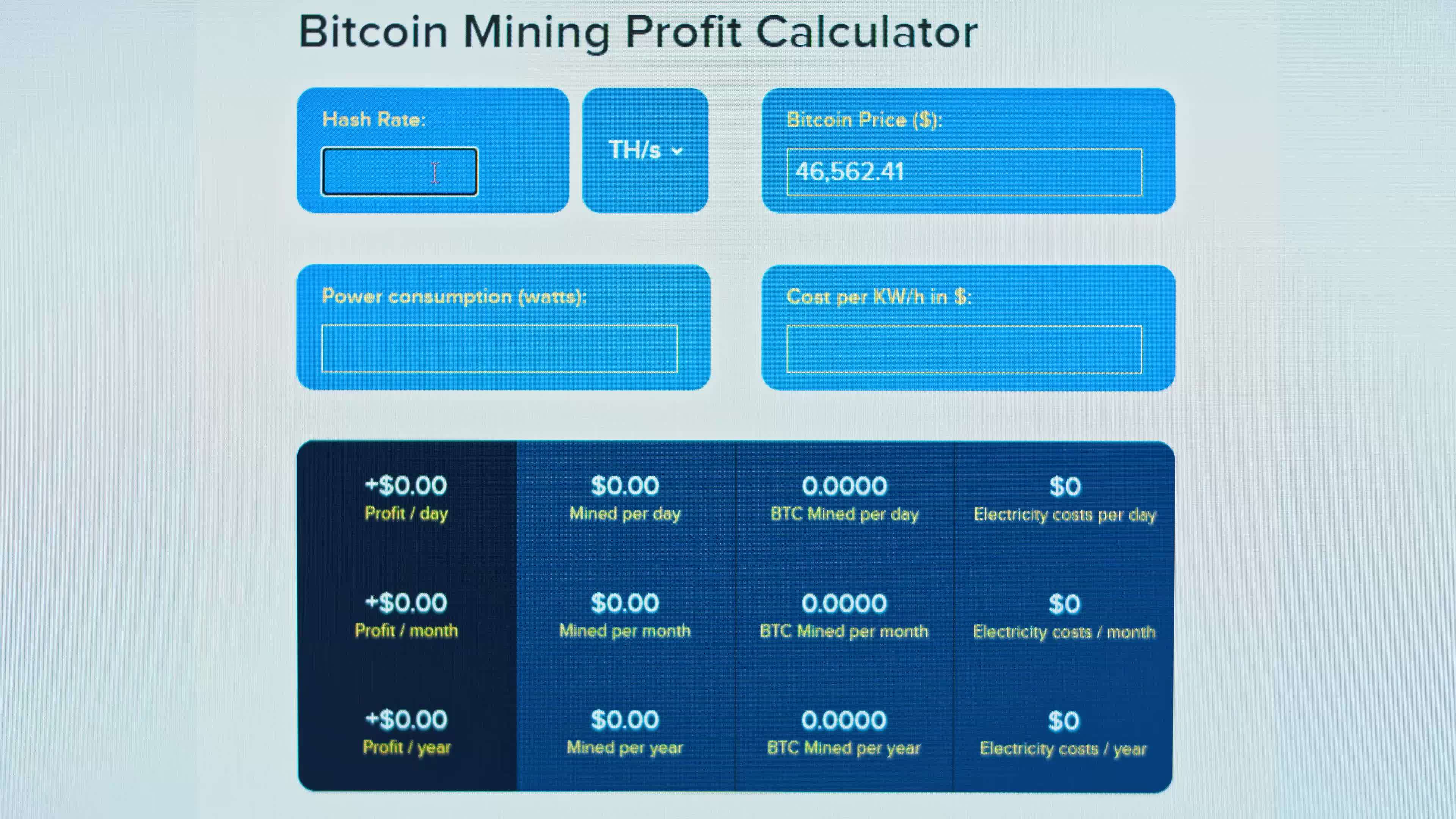 Cryptocurrency Mining On A Computer Screen The Algorithm Of The Computer Program On The Monitor