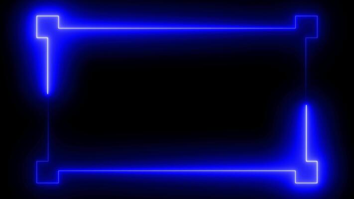 Neon Border Stock Video Footage for Free Download
