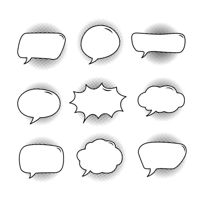 Comic Speech Bubble Vector Art, Icons, and Graphics for Free Download