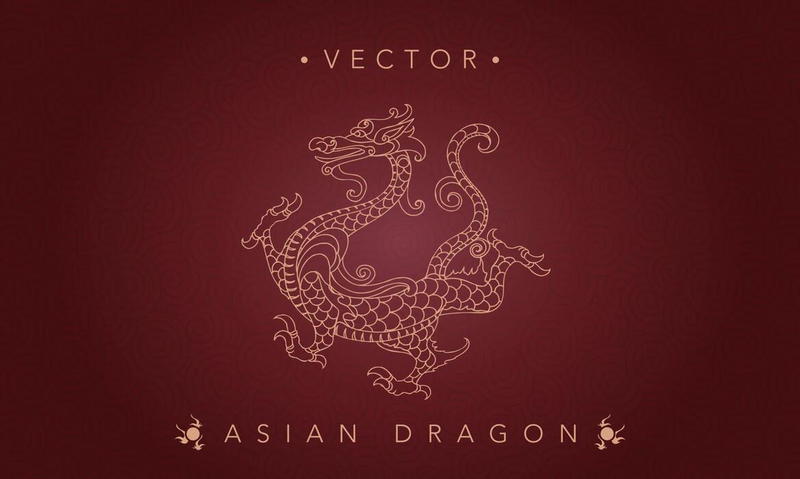 Dragon Pattern Vector Art, Icons, and Graphics for Free Download