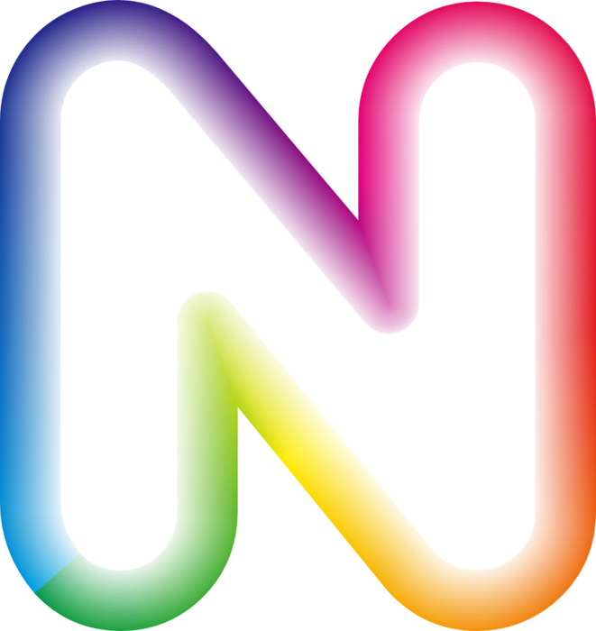 Neon Letra N PNGs para download gratuito