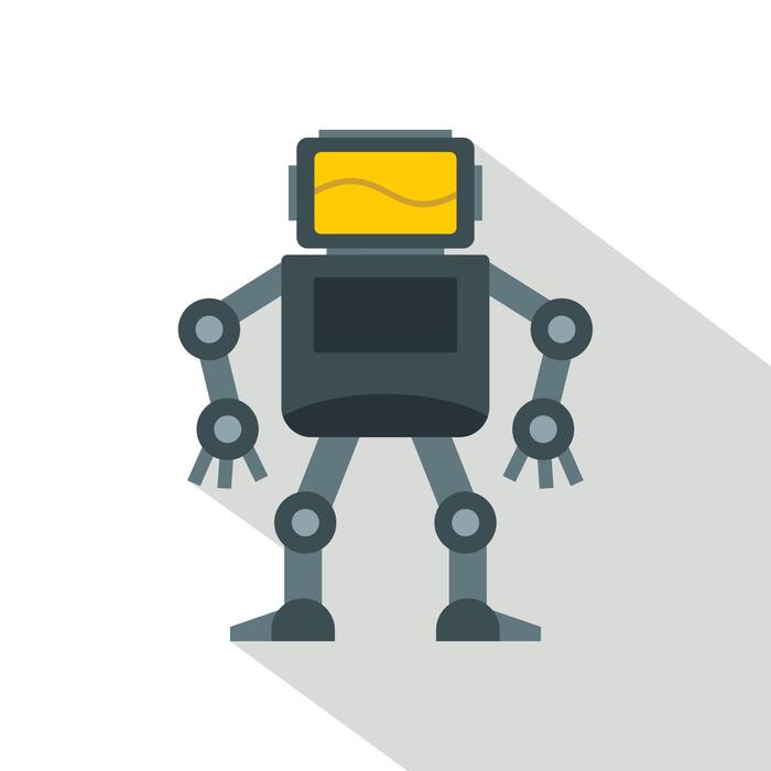 Robot Flat Vector Art, Icons, and Graphics for Free Download