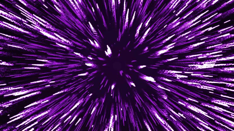Purple particle abstract spark illustration blast burst, dust display effect, event fantasy ...